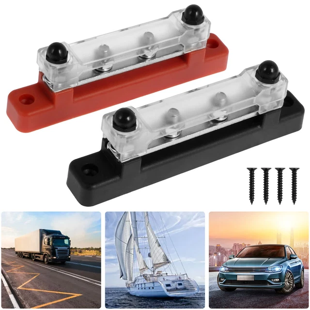 4WAY BATTERY TERMINAL Distribution Block 150A 48V Heat-Resistant Power ...