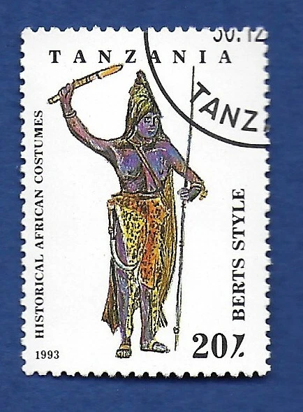 TIMBRE TANZANIE, 1993, Costume Africain Traditionnel, Oblitéré EUR 1,00 ...