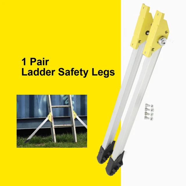 LADDER SAFETY LEGS Ladder Standoff, Extension Ladder Stabilizer Wall ...