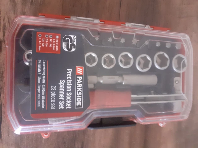 PARKSIDE PRECISION SOCKET Spanner Set 23 Piece Set £8.99 - PicClick UK
