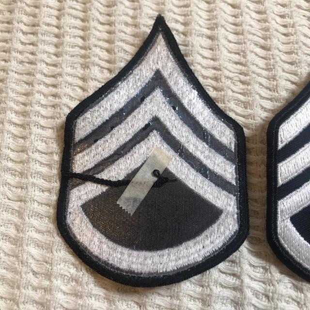 REPRODUCTION WWII US Army Staff Sergeant Shoulder Rank Patches £9.65 - PicClick UK
