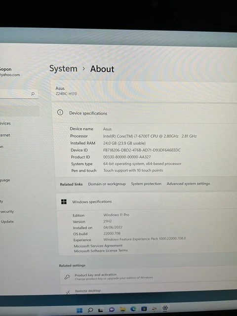 ASUS ZEN PRO AiO Z240IC 23.8" Touch 4K PC (i7-6700T, Nvidia 960M, 480GB ...