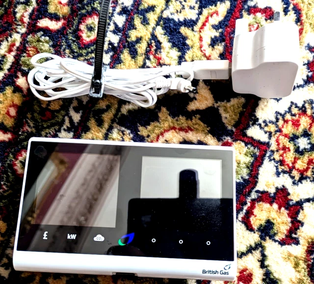 BRITISH GAS GEO Dual Smart Home Energy Monitor with Power Cable and ...