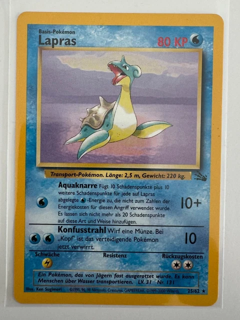 LAPRAS POKEMON FOSSIL Set Deutsch EUR 8,71 - PicClick DE