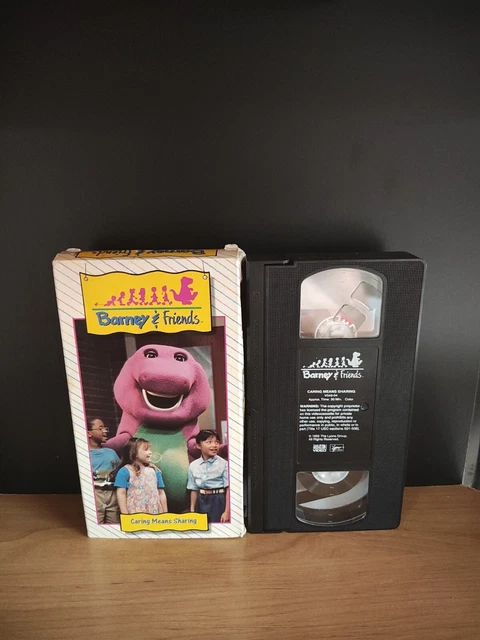 BARNEY FRIENDS CARING Means Sharing bande VHS RARE vie vidéo enfant ...