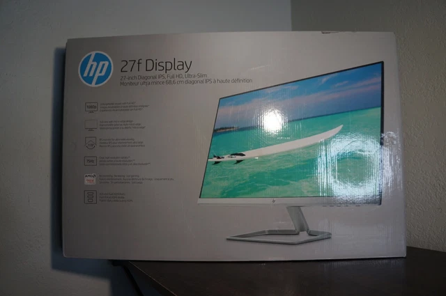 HP 27F 27& IPS LED FHD FreeSync Monitor (HDMI, VGA) 75Hz + NEW ...