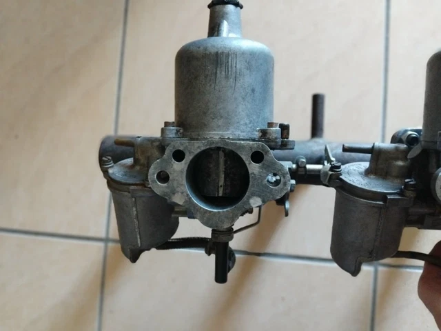 HOLDEN GREY MOTOR twin 1 3/4'' SU carbys manifold fx fj fe fc fb ek ej ...