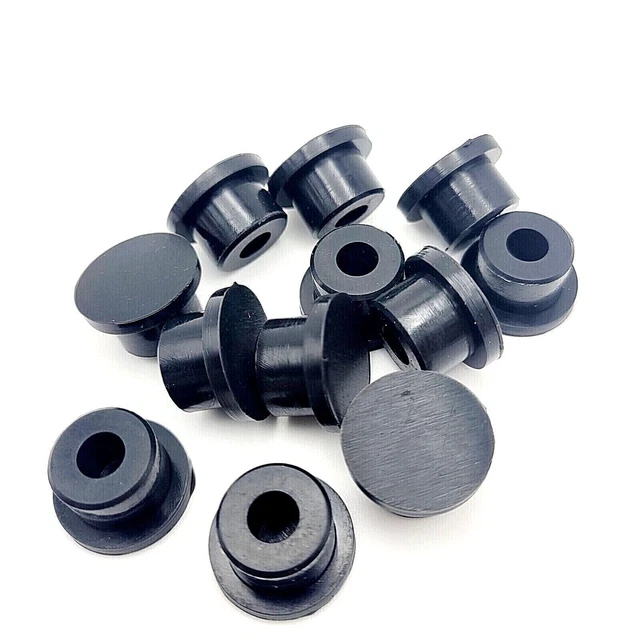 1/2& RUBBER DRILL Hole Plugs Push In Compression Stem Silicon Covers 3/ ...