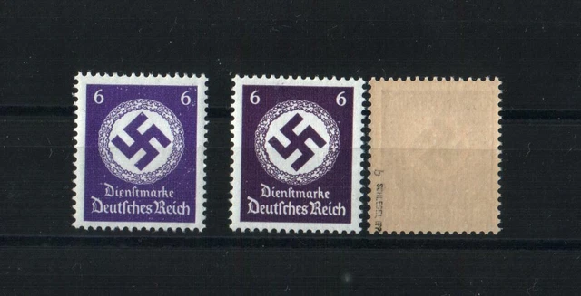 GERMAN REICH, HITLER, Swastika Officials, 6p, color shade, dark violet ...