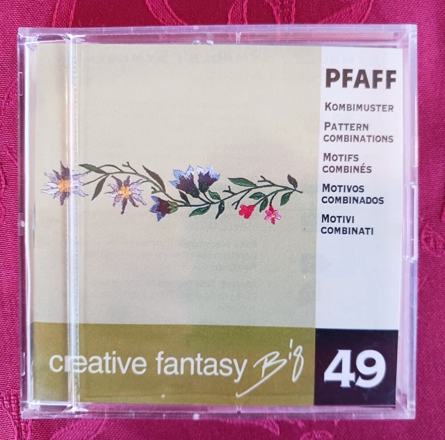 PFAFF CREATIVE FANTASY Card - Stickkarte Nr. 49 EUR 25,00 - PicClick DE