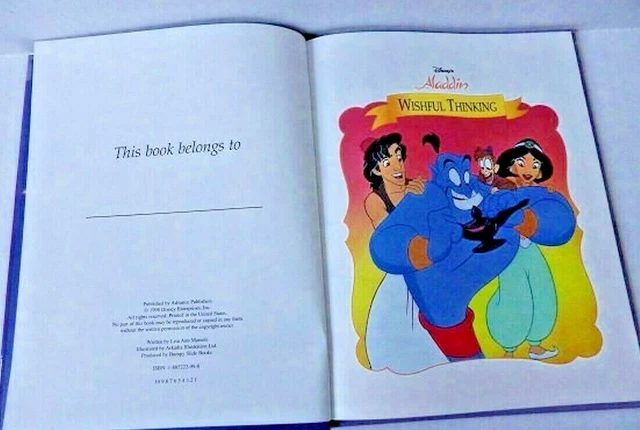 DISNEY CHILDREN STORYTIME Treasures ALADDIN "WISHFUL THINKING ...