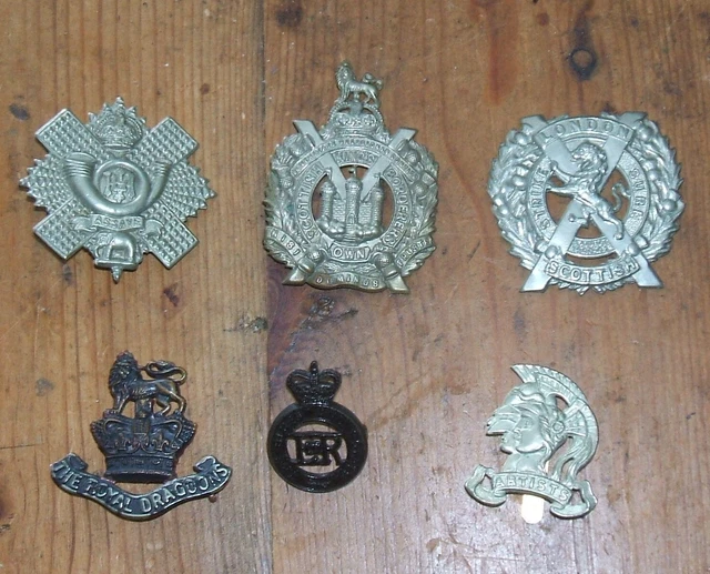 BRITISH ARMY SCOTTISH cavalry SAS cap badge WW1 WW2 First Second World ...