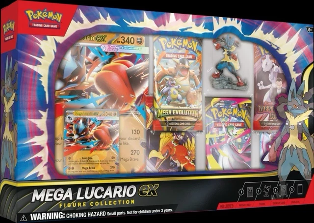 POKEMON TCG MEGA Lucario ex Premium Figure Collection Box Factory ...