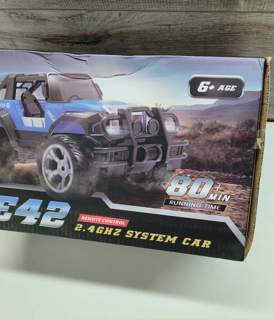 DEERC REMOTE CONTROL Jeep RC Racing Cars 1:18 Scale 80 Min Play 2.4Ghz LED BNIB £24.99 - PicClick UK