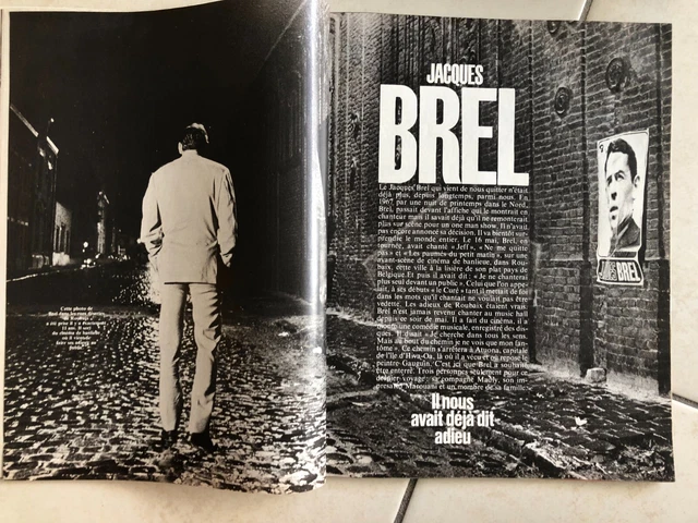 Jacques Brel 1978 À VENDRE! - PicClick FR