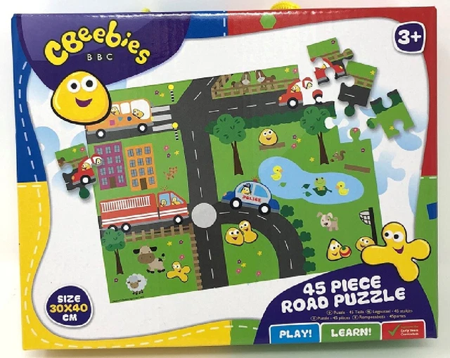 CBEEBIES 45PC PUZZLE - 0374 Kids Fun Party Play Toy Picture Space Zoo ...
