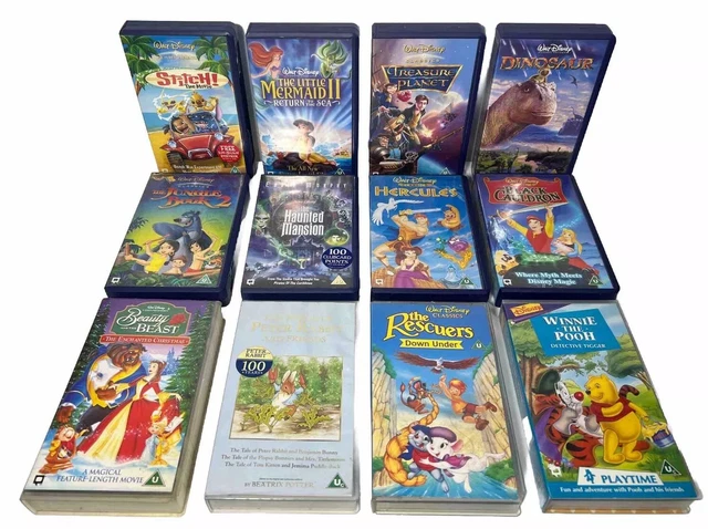 LOT DE FILMS VHS vintage Walt Disney VHS classique et famille X12 EUR ...