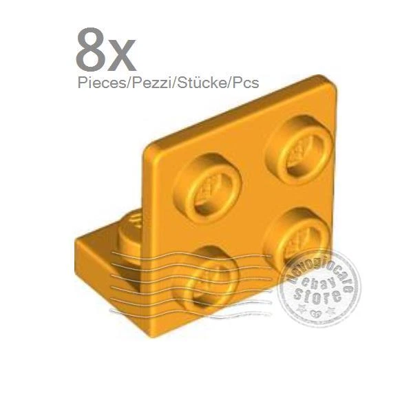 8X LEGO 99207 Bracket inverted 1x2-2x2 Bright Light Orange | 6445339 ...