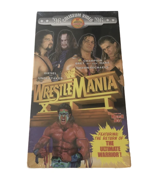 WWF WRESTLEMANIA 12 XII VHS Coliseum Video Tape 1996 WWE Bret Hart Diesel Sealed £179.59 ...