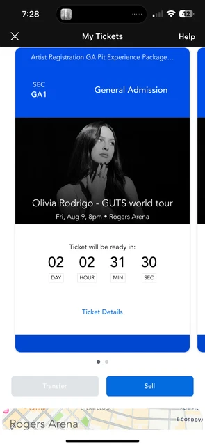 OLIVIA RODRIGO GUTS World Tour Concert Tickets at the Pit (2) $1,200.00 ...