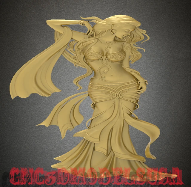 INDIAN GIRL 3D model STL file for cnc router laser & 3d printer £1.23 - PicClick UK