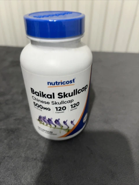 NUTRICOST BAIKAL SKULLCAP 500mg, 120 Capsules - Vegan £11.67 - PicClick UK