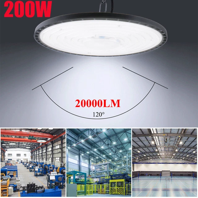 2025 UFO LED High Bay Light 200W Industrial Warehouse Factory Workshop ...