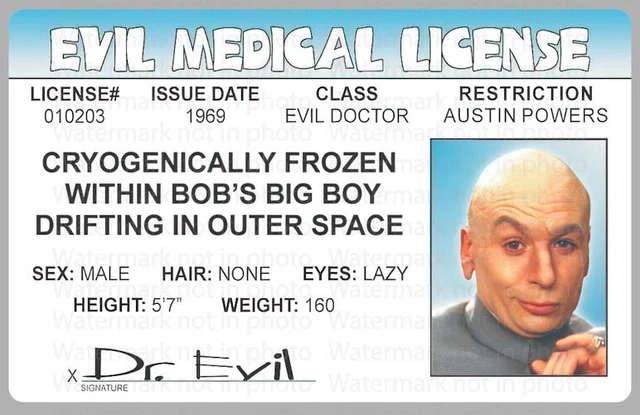 Austin Powers Id Card FOR SALE! - PicClick UK