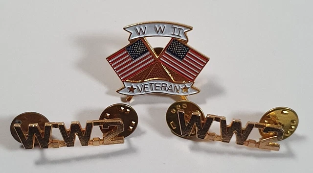 VINTAGE US ARMY WW2 Veterans Badges Pins £15.00 - PicClick UK