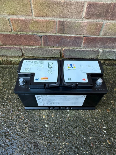 BMW AGM BATTERY 12V 92Ah 850A Genuine excellent condition 2021 £73.52 ...