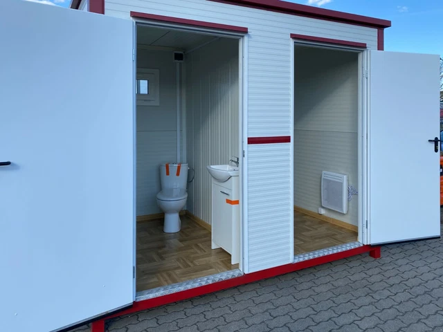 WC CONTAINER TOILET box double cabin toilet container double toilet ...