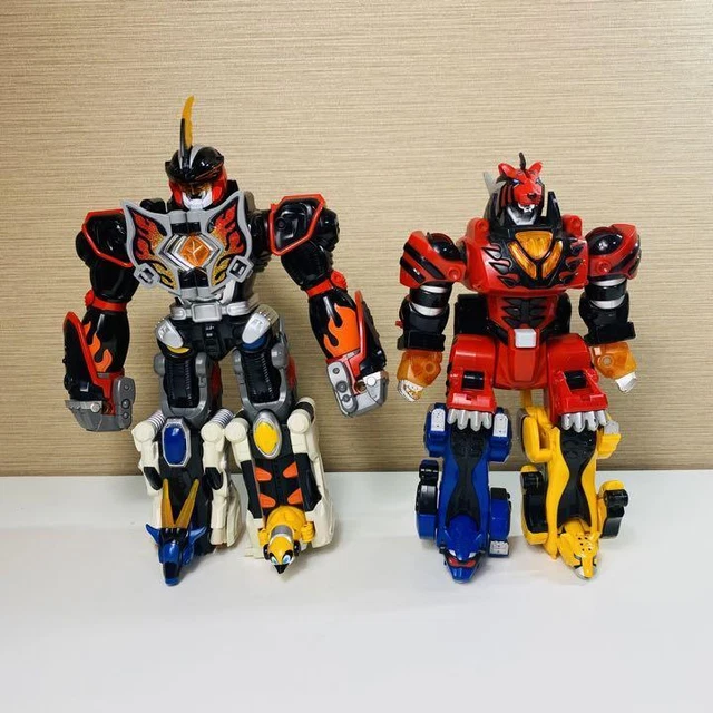 POWER RANGERS JUNGLE Fury Gekiranger DX Geki Fire Tohja Megazord Set ...