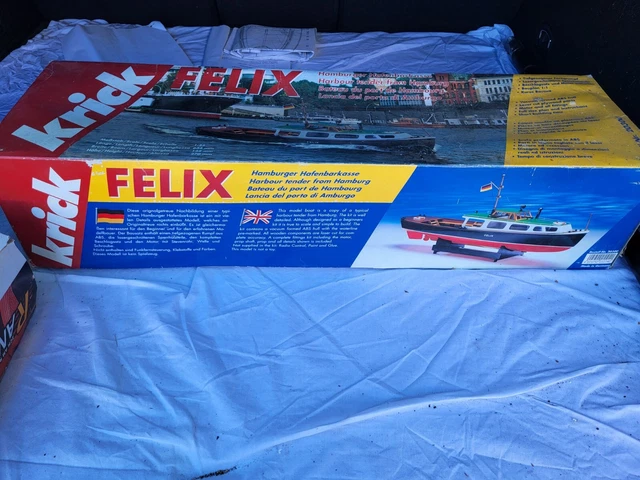 KRICK FELIX HARBOUR Launch Model Boat Kit Suitable For R/C 20300 £90.00 ...