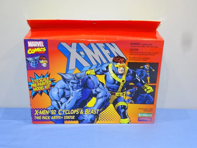 KOTOBUKIYA MARVEL NOW X-Men '92 CYCLOPS & BEAST 2-Pack Artfx+ Statue ...