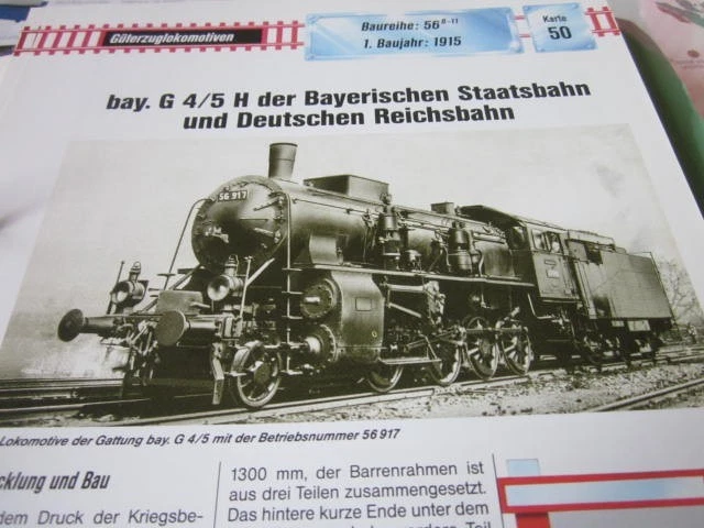 DAMPFLOK BR 56.8-11 Bay G 4/5H Bayerische Staatsbahn, DR Archiv 50 EUR ...