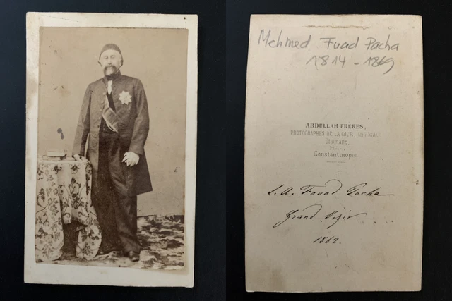 ABDULLAH FRÈRES, CONSTANTINOPLE, Grand Vizir Mehmed Fuad Pasha, 1862 ...