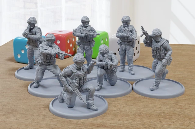 MODERN BRITISH INFANTRY - 3D Printed Wargaming Miniatures for Tabletop ...