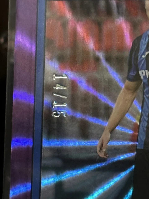 RASMUS HOJLUND /15 Rookie Card RC Panini Score Purple Atalanta Soccer ...