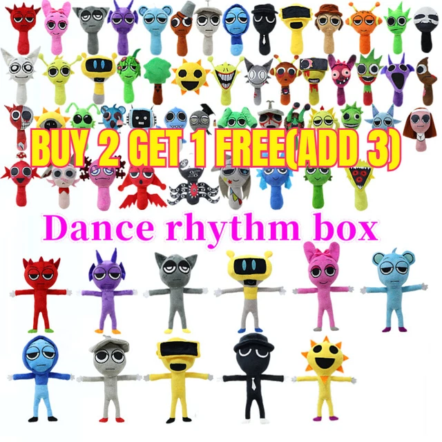 SPRUNKI PLUSH, 10'' Sprunky Wenda and Gray Plushies, Sprunki Plush toy ...