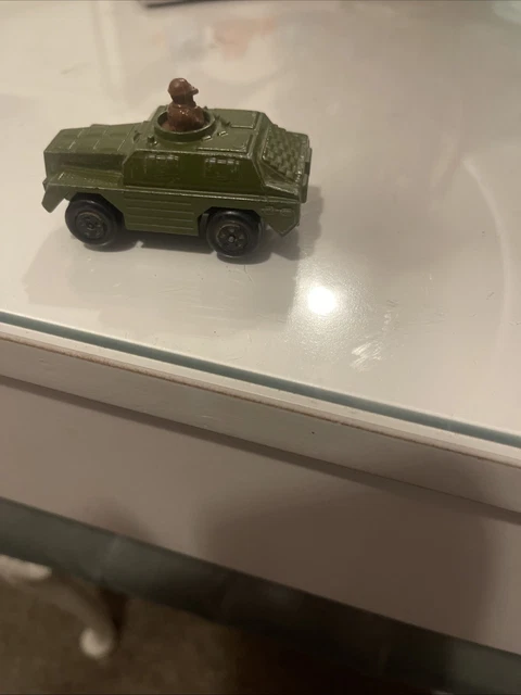 MINT MATCHBOX 28 Stoat Armoured Car Military Army Rolamatics Superfast ...