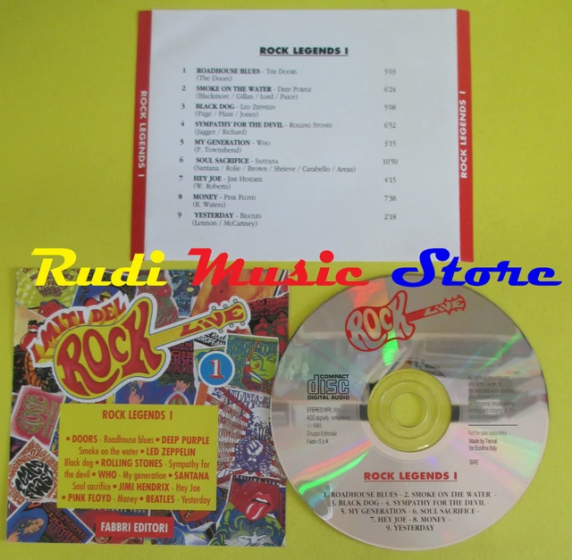 CD*ROCK LEGENDS I compilation THE DOORS DEEP PURPLE WHO BEATLES no mc ...