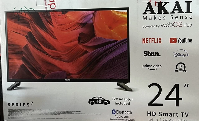 AKAI 24-INCH SERIES 7 HD WebOS Smart 240v -12V Caravan TVAK2423S7WOS ...