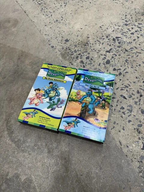 DRAGON TALES VHS Tape Lot Big Brave Adventures & You Can Do It TESTED ...