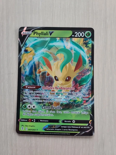 CARTE POKÉMON PHYLLALI V 007/203 EB07 Evolution Céleste FR EUR 3,10 - PicClick FR