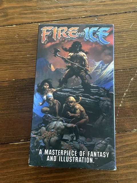FIRE AND ICE Vhs Tape Frank Frazetta Ralph Bakshi 1989 Rare Oop Anime £ ...