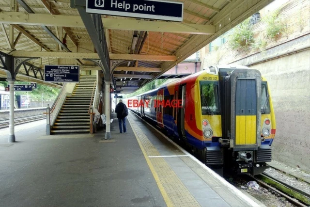 PHOTO (2) South West Trains 458 Class Emu 458532 At Weybridge Station ...