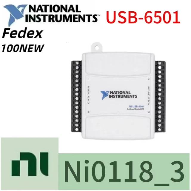 NI USB-6501 NATIONAL Instruments Data Acquisition Card, NI DAQ DIO $45. ...