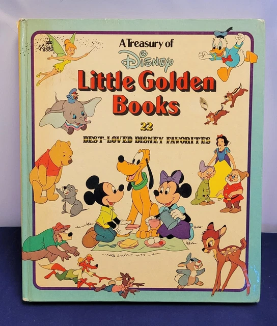 A TREASURY OF Disney Little Golden Book Vintage 1978 - 22 Disney ...