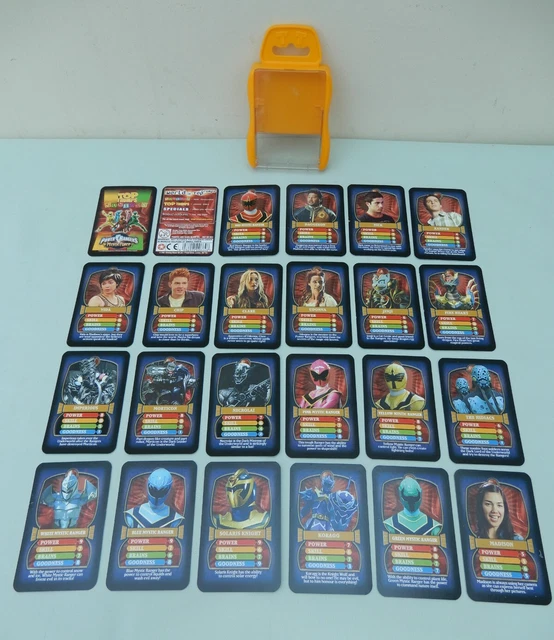 VINTAGE POWER RANGERS Rare Mystic Force Top Trumps Juniors Cards ...