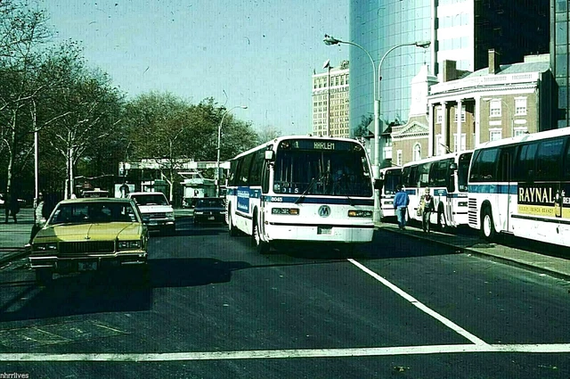 ORIGINAL KODACHROME SLIDE Nyc Bus 1990 Tmc Rts #8045 M-1 South Ferry 11 ...